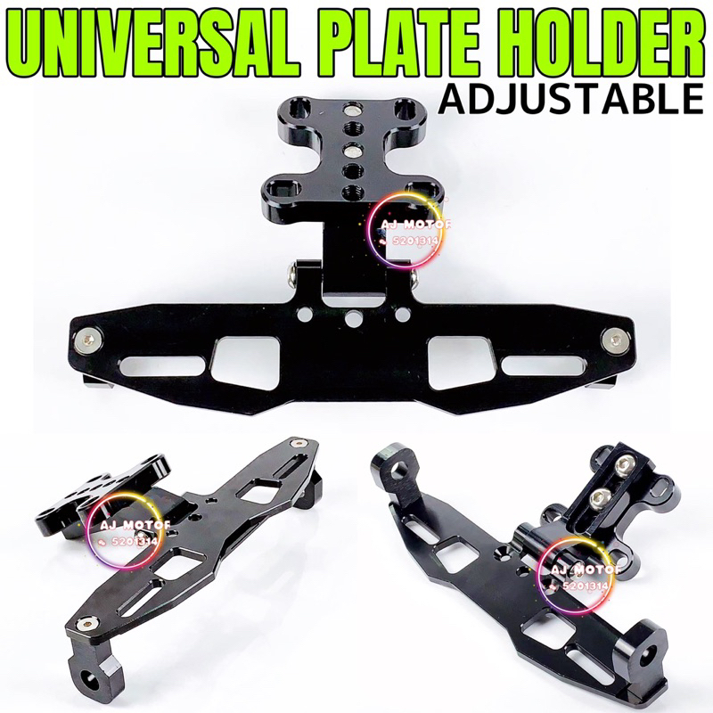 UNIVERSAL TAIL TIDY PLATE HOLDER ADJUSTABLE CNC ALLOY NUMBER BRACKET ...