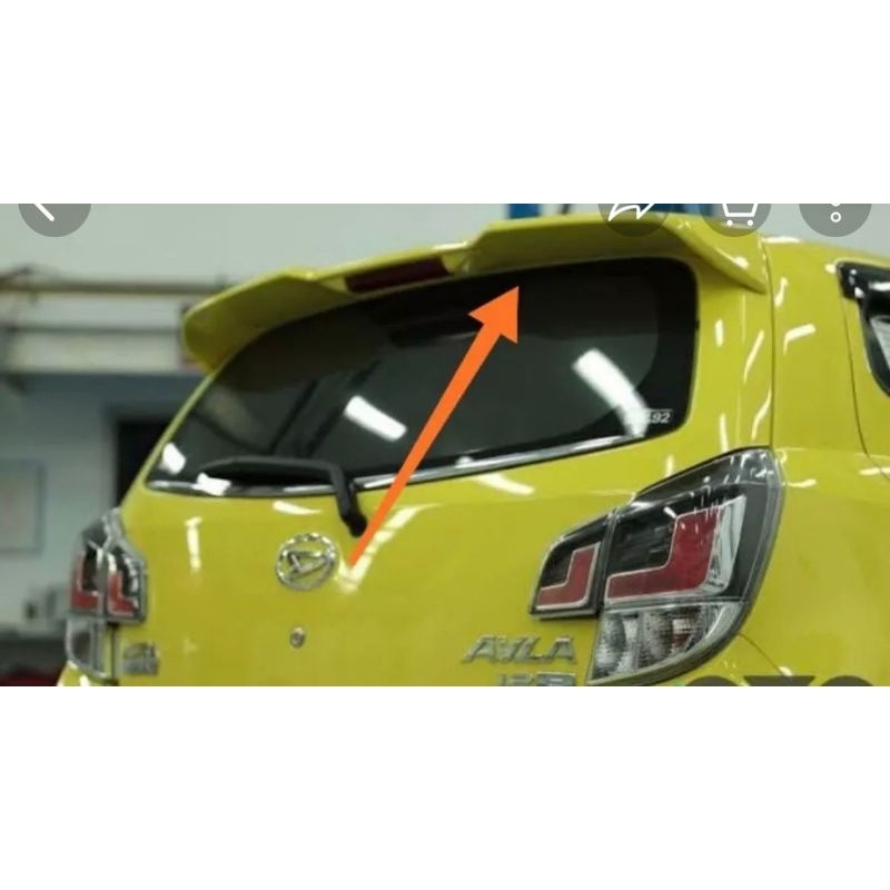 Perodua Axia Batman Spoiler With LED Fiberglass | Shopee Malaysia