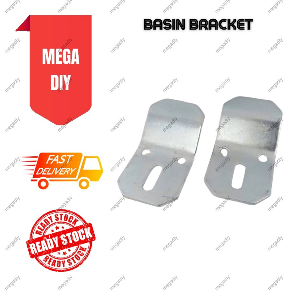 1Pair/2Pcs Basin Bracket Basin Steel Chrome Bracket For Basin Wall Hung ...