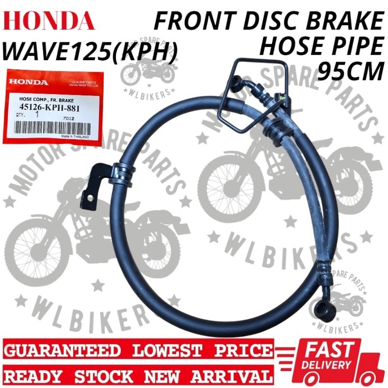 HONDA W125 WAVE125 FRONT DISC BRAKE HOSE PIPE BREK TALI PIPE WITH ...