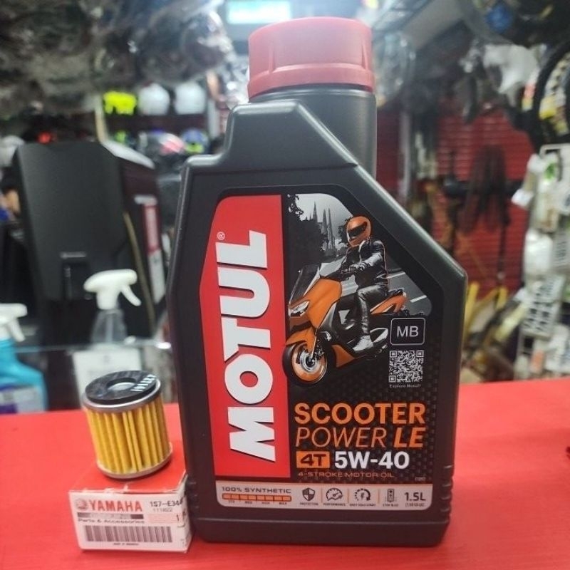 ENGINE OIL 4T MOTUL FULLY SYNTHETIC 1.5 LITRE XMAX 4T SCOOTER POWER LE ...