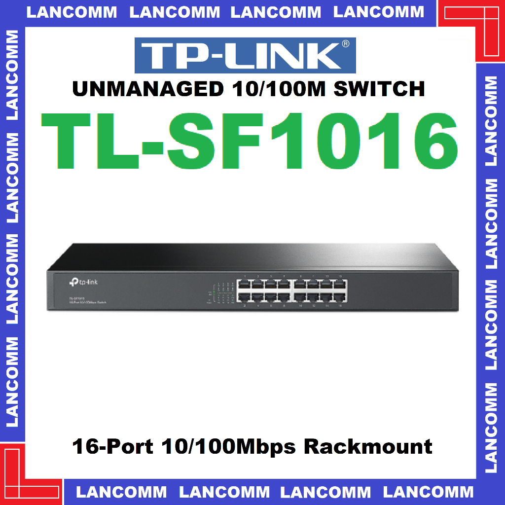 TP-LINK TL-SF1016 16-Port 10/100Mbps Rackmount Switch | Shopee Malaysia