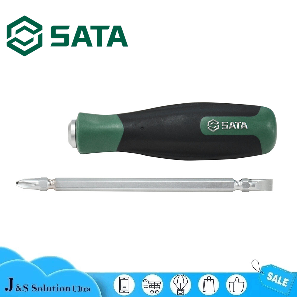 SATA 66204 T-Series Dual Head / Reversible Screwdriver (+/-) #2 X 6MM X ...