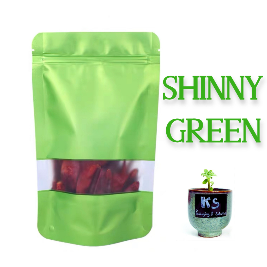 (50pcs) Big Size Matte Colour Zip Lock Bag with Window/Colour Zipper ...