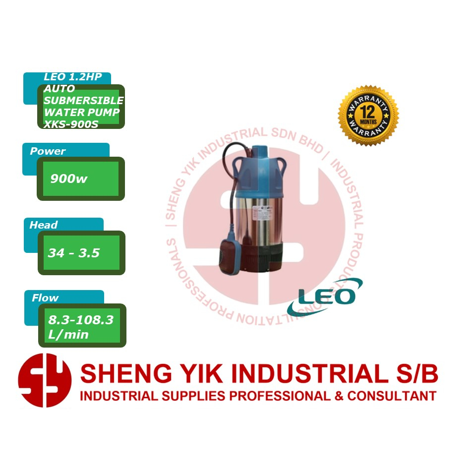 SYI LEO 1.2HP 900W AUTO SUBMERSIBLE WATER PUMP XKS-900S | Shopee Malaysia