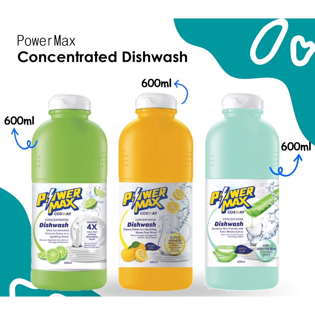 COSWAY PowerMax Concentrated Dishwash | Shopee Malaysia