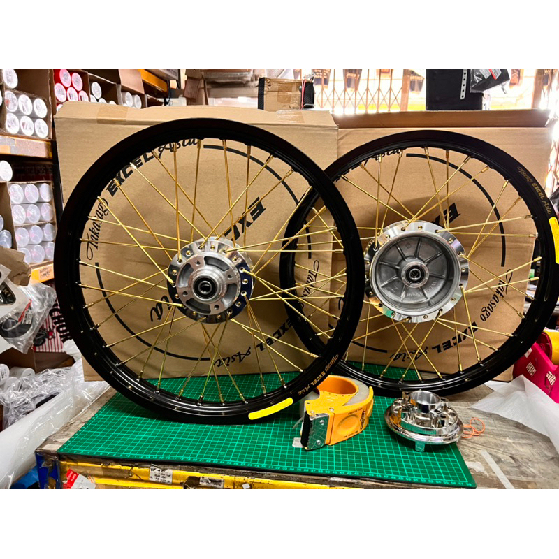 ALLOY RIM TAKASAGO EXCEL AXIA RXZ HUB CHROME COMPLATED SET | Shopee ...