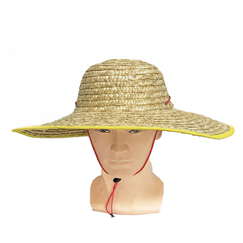 Grass Straw Farmer Hat Cap / Topi Rumput Jerami Petani / Topi Kebun ...