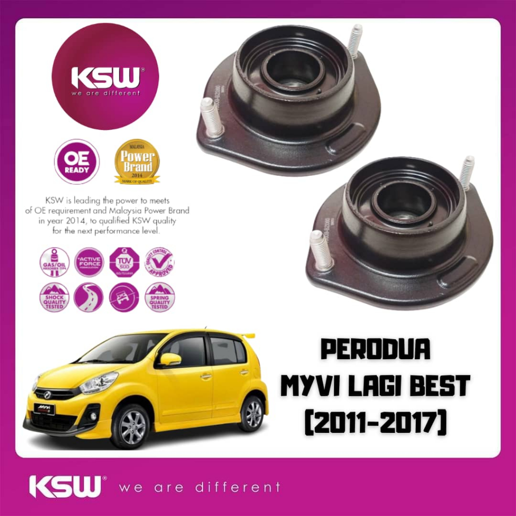 Ksw Absorber Mounting Perodua Myvi Lagi Best[2011-2017]Front set[2pcs ...