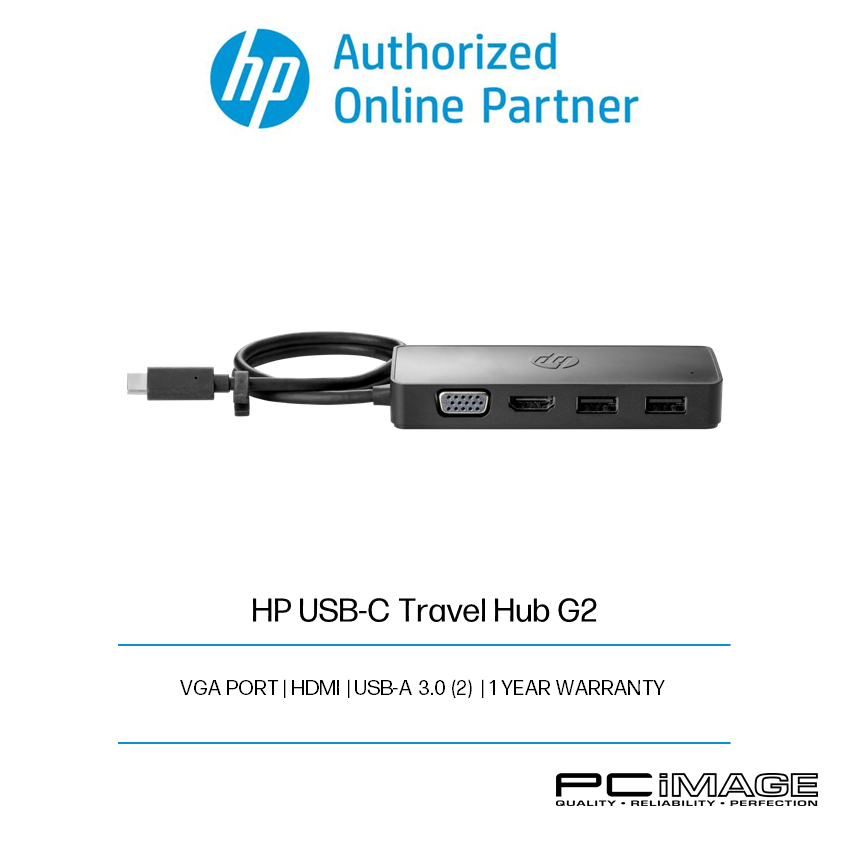 HP USB-C Travel Hub G2 ( HD MI*1 , VGA*1 , USB*2 , USB-C*1 ) | Shopee ...