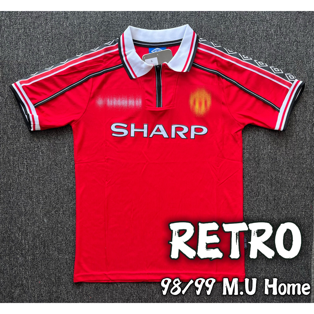 1998/99 Retro MU Vintage MU Classic Jersey Retro Jersey | Shopee Malaysia