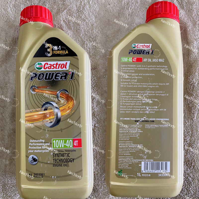 CASTROL POWER 1 GOLD 4T 10W-40 (1 LITRE) | Shopee Malaysia