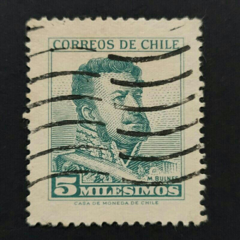 1960 Stamp Chile-Complete Unique Used Stamp-5m President Manuel Bulnes ...
