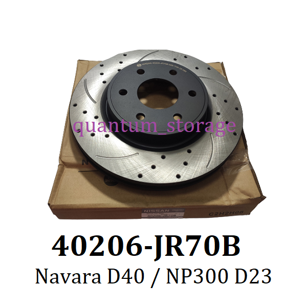 Nissan Brake Disc Rotor Front Sport 40206-JR70B Navara D40 NP300 D23 ...