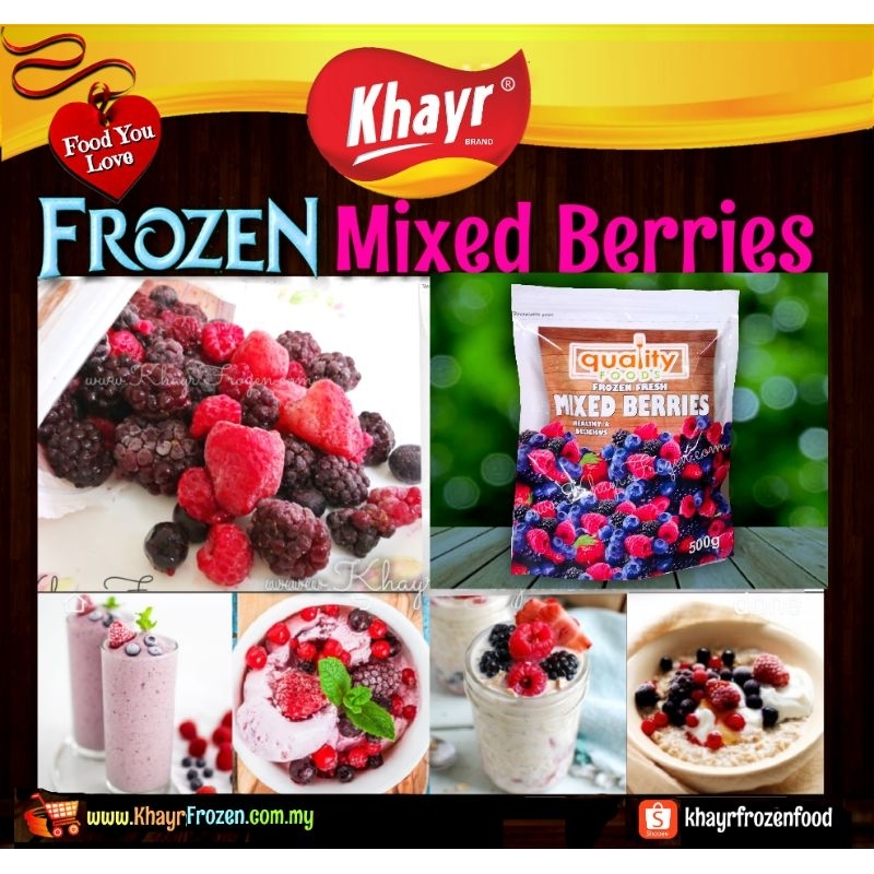 [Khayr Frozen] 🍓FROZEN MIXED BERRIES 🍇Viral Halal Frozen Food ...