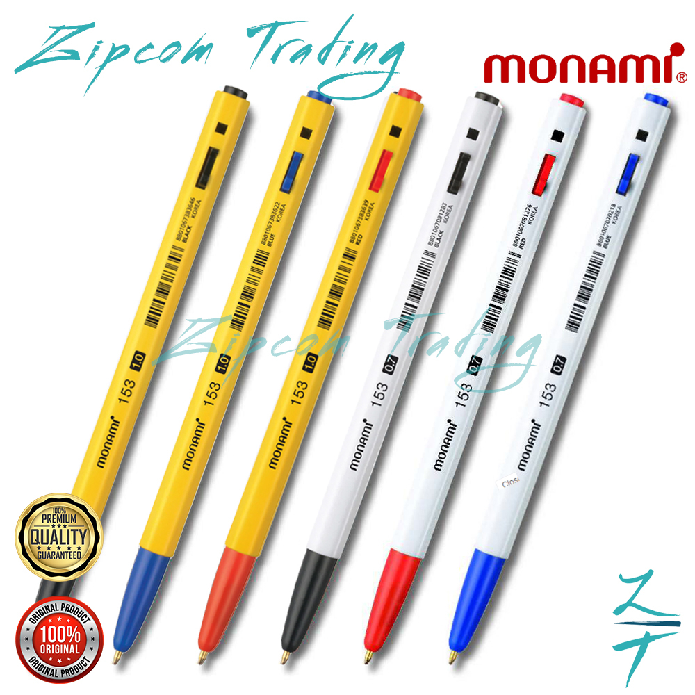 Monami 153 Retractable Ballpoint Pen (0.7mm/1.0mm) | Shopee Malaysia