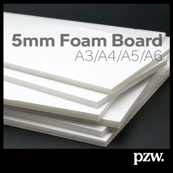 A5 A6 CHEAP FOAM BOARD 5MM | FOAM CENTRE BOARD - WHITE | Cheap Board ...