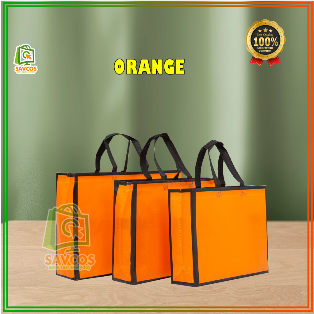 🔥CHEAPEST in SHOPEE🔥Non Woven Tote Eco Go Green Laminated Bag Reusable ...