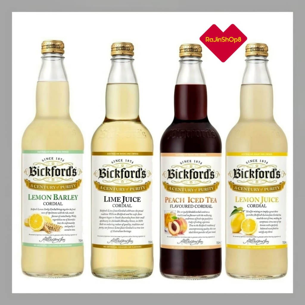 BICKFORD'S Traditional Cordial Juice - Lemon Barley / Lime Juice ...