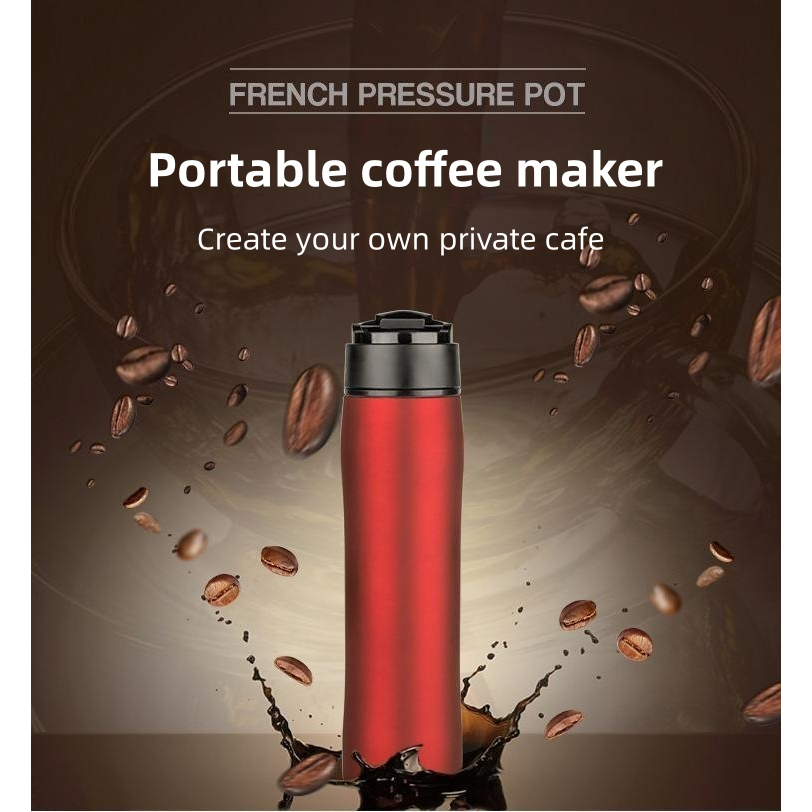 Portable coffee maker French press Insulated coffee pot Portable ...