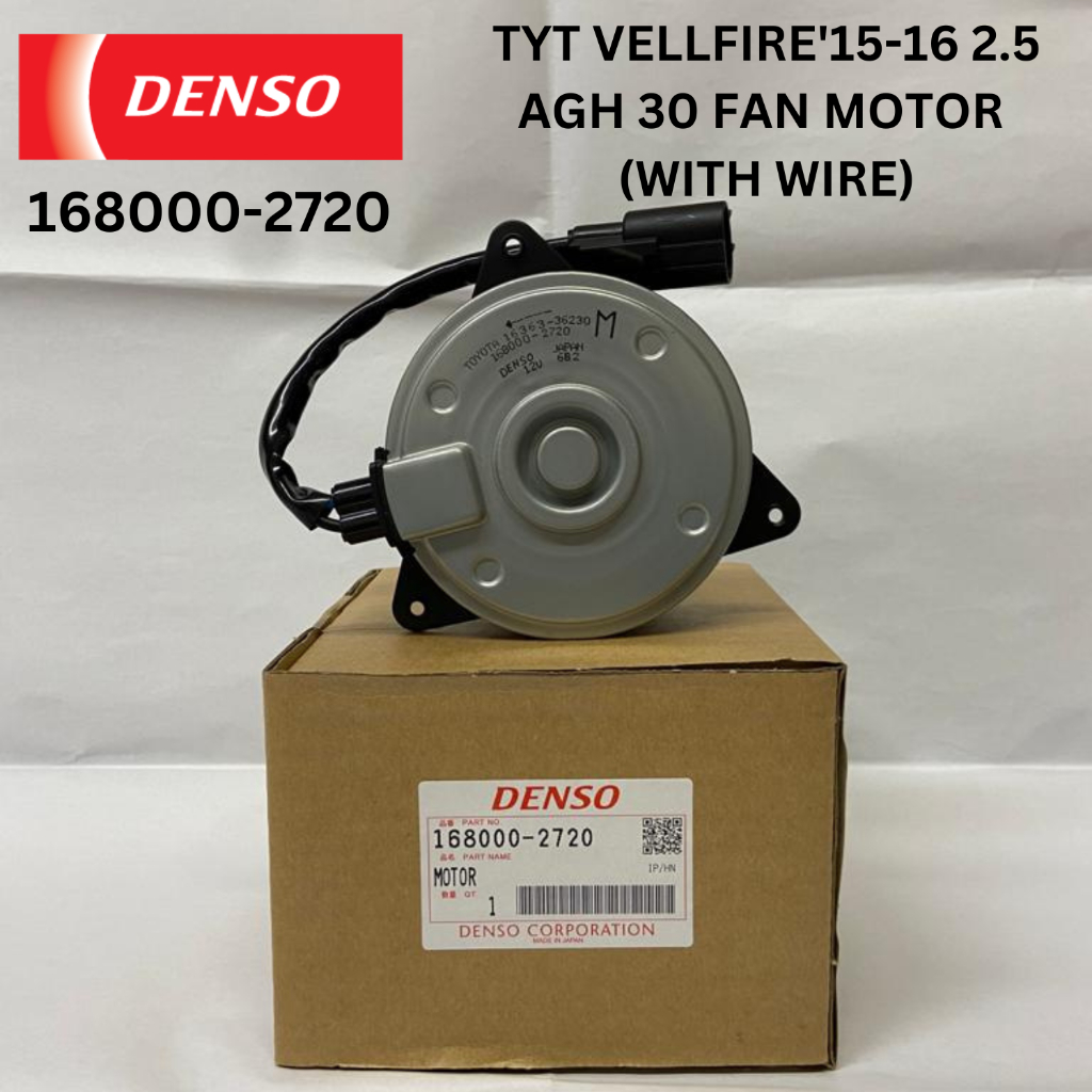 168000-2720 TOYOTA VELLFIRE 2015-2016 2.5 AGH30 RADIATOR FAN MOTOR WITH ...