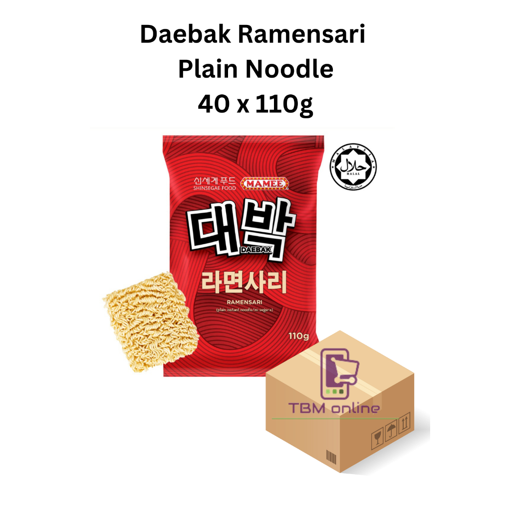 [CARTON DEAL] Mamee Daebak Korean Ramensari Plain Noodle 40 x 110g ...