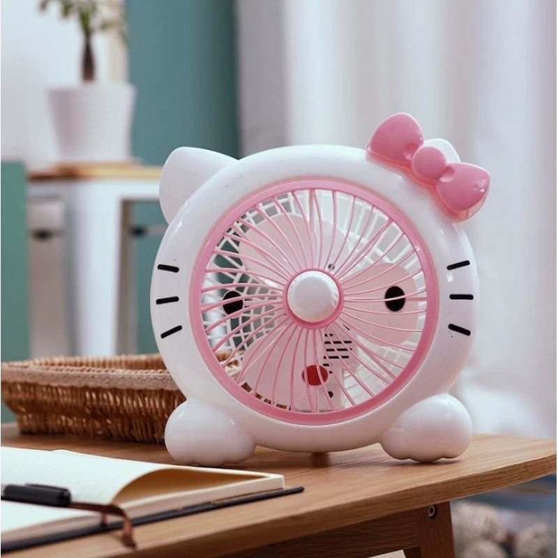Desk fan cute cartoon electric fan desktop office fan Kipas Angin fan ...