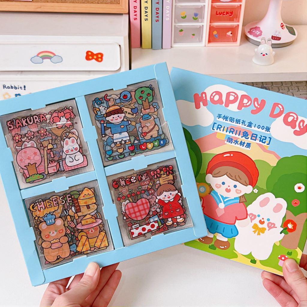 [Ready Stock] Cute Journal Sticker Design Not Repeated PET Waterproof ...
