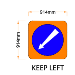 JKR Temporary Signboard A Shape / Papan Tanda A Shape JKR (914mm X ...