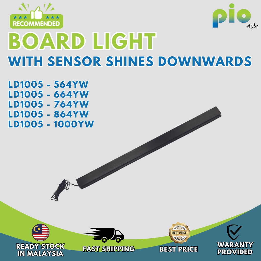 piostyle LED Board Light with Sensor Shine Downwards Cabinet LED Lampu ...