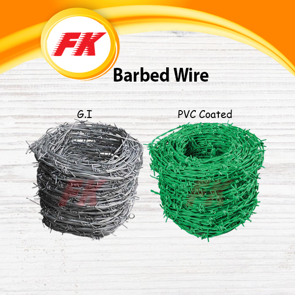 Dawai Kawat Duri 5 KG / Gi & PVC Barbed Wire 5 KG (Ready Stock ...