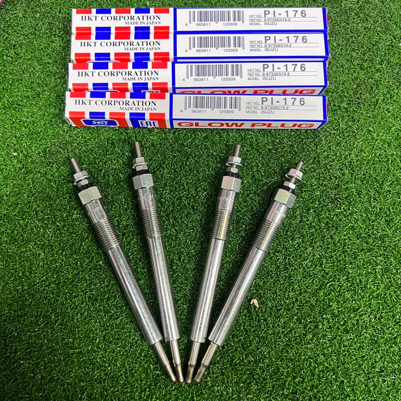 (HKT) ISUZU DMAX 2.5 4JA1 HEATER PLUG / GLOW PLUG DMAX 4JA1 (1set 4pcs ...