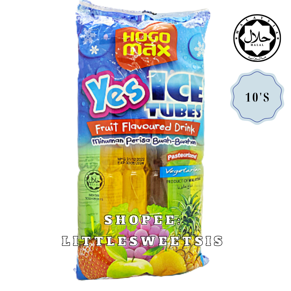 HOGOMAX YES ICE TUBE [70ML*10STICKS] / POP ICE DRINK / AIS POP MINUMAN ...