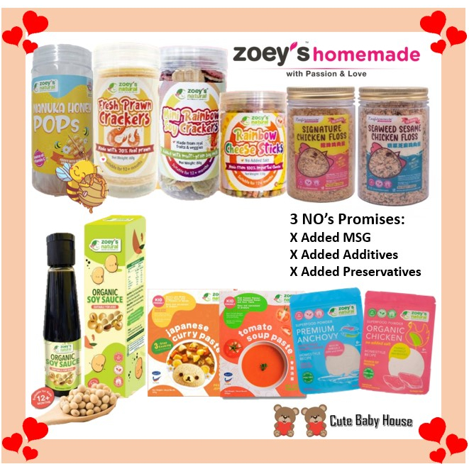 Zoey's Handmade Baby Food -Organic Soy Sauce/Chicken Floss/Anchovies ...