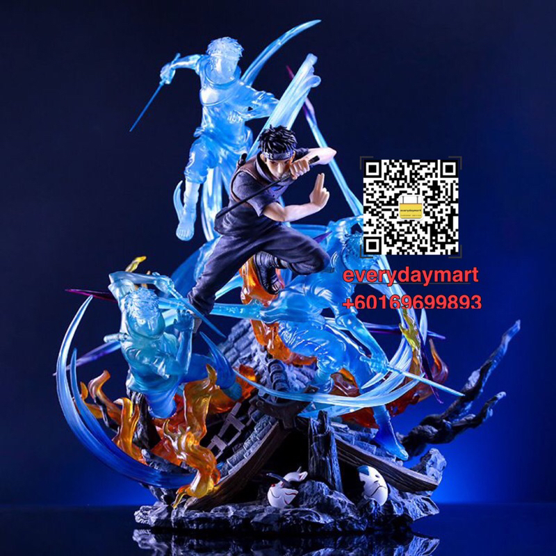 NARUTO🔥SHISUI UCHIHA 45cm ILLUMINATED🔥ACTION FIGURE TOYS STATUES💥 ...