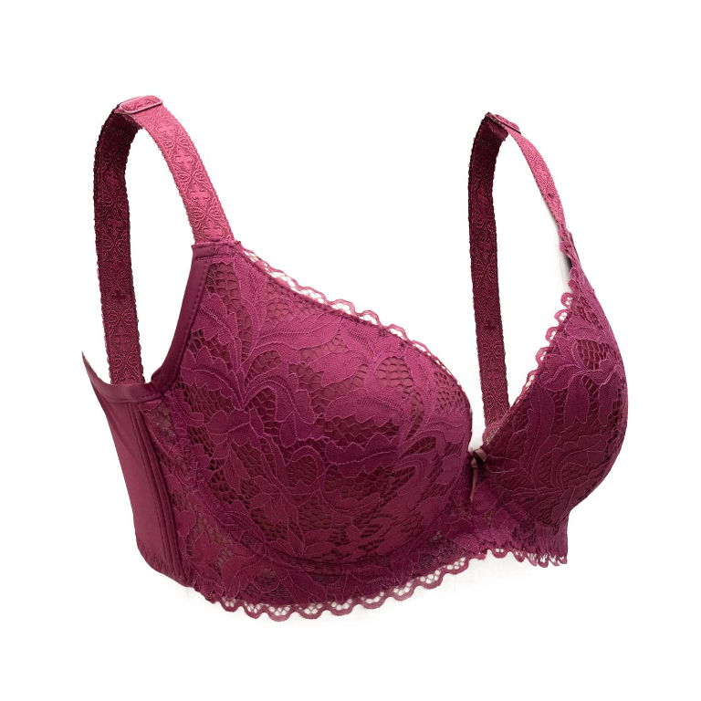B&C Queen Size Underwired Full Cup Lace Bra Cup C Cup D Cup E with 4 ...