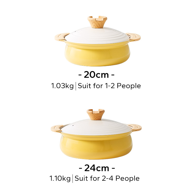 Redchef Nonstick Ceramic Rock Table Soup Pot Non Toxic, PFAS& PTFE ...