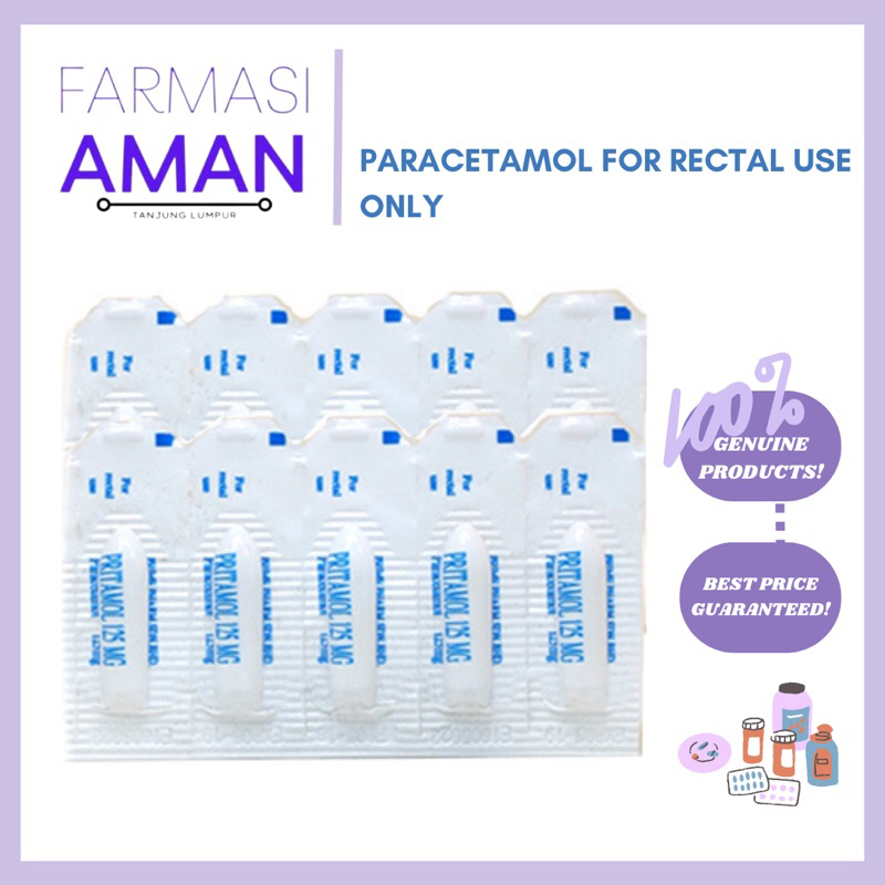 Pritamol Paracetamol Suppositories 125mg 5's | Shopee Malaysia