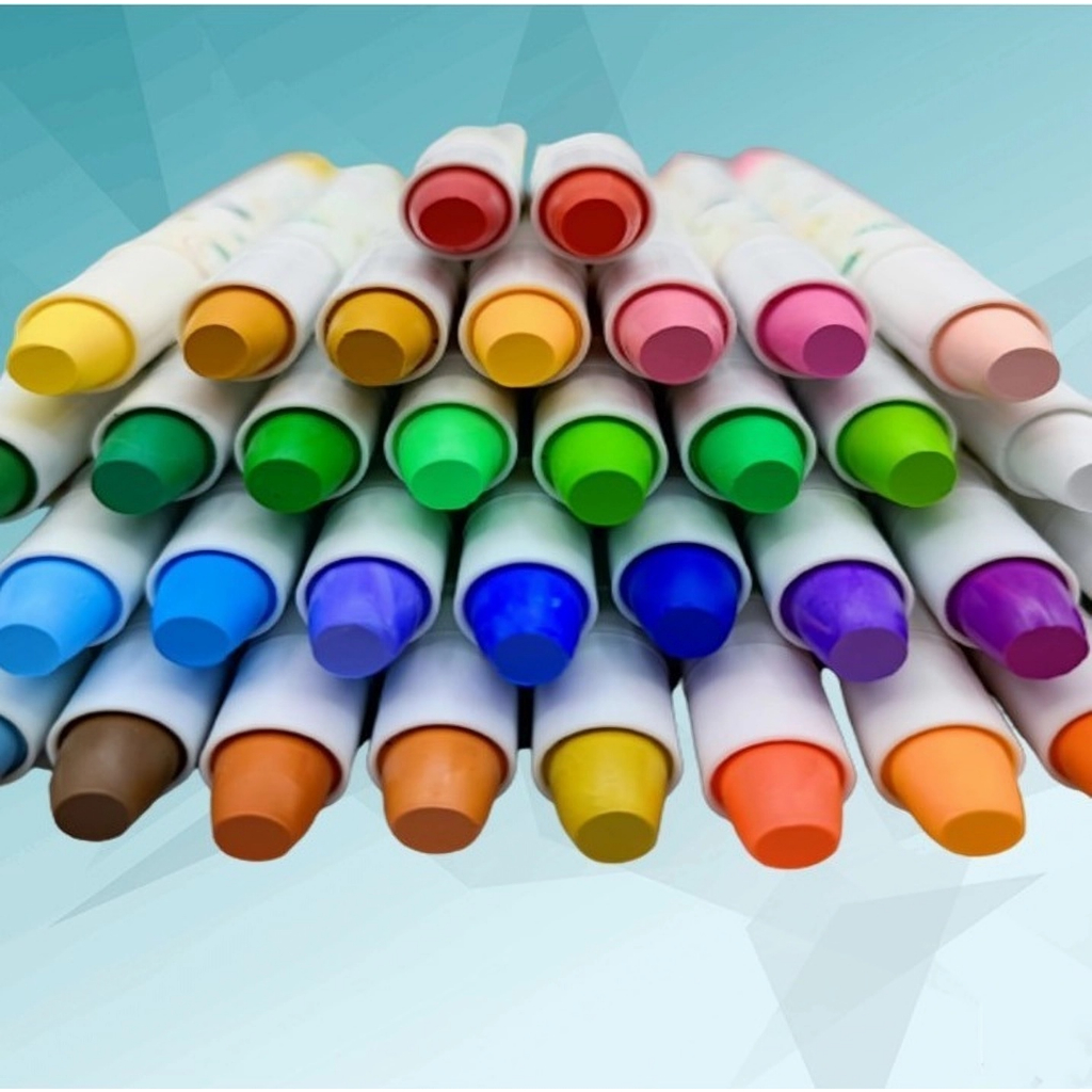 CRAYON Oil Pastel Art Coloring Safe Non-Toxic Washable Rotating Silky ...