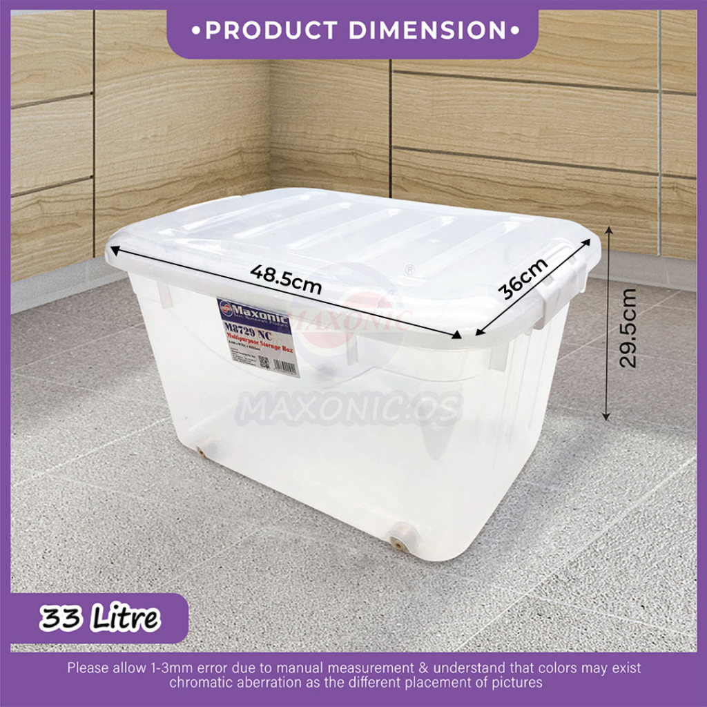 MAXONIC COMBO SET 3 IN 1 MULTIPURPOSE STORAGE BOX | CLEAR PLASTIC ...