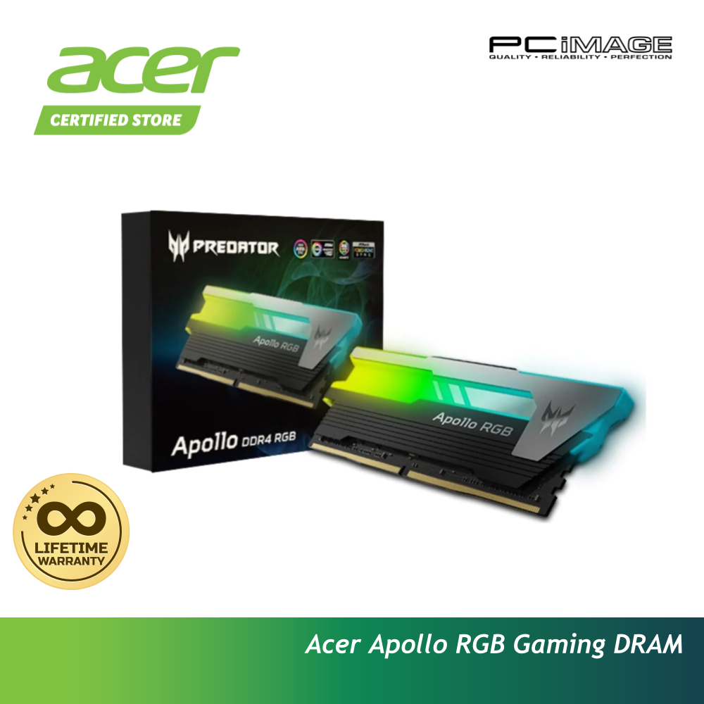 ACER PREDATOR Apollo RGB 16GB 32GB 3200MHZ/3600MHZ Gaming DRAM | Shopee ...