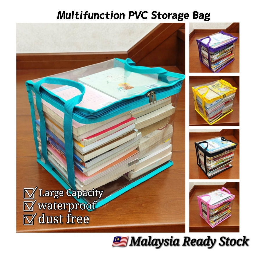 Multifunction PVC Storage Bag Shelf Organizer Clear Transparent ...