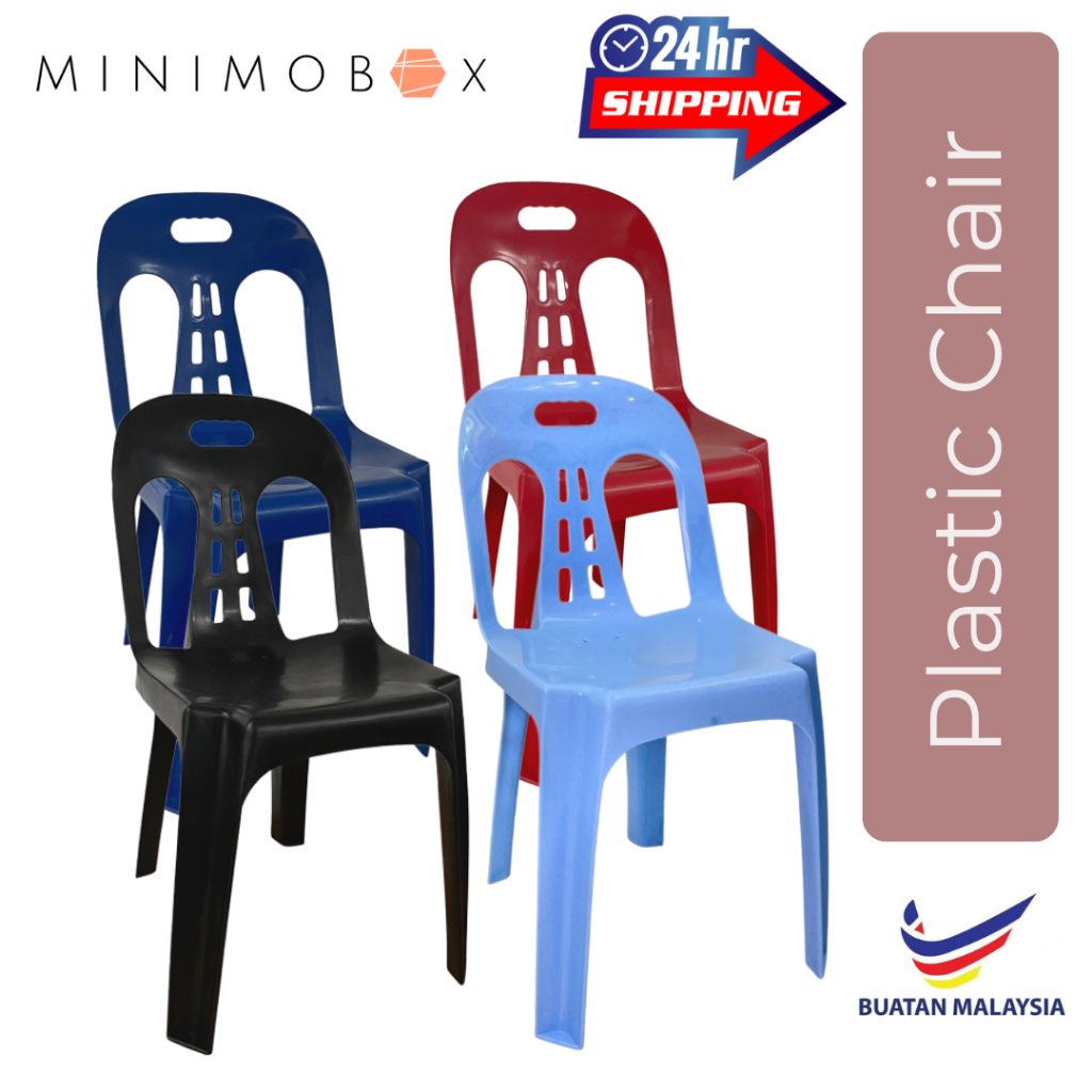 MINIMOBOX Plastic Chair/ Kerusi Makan/ Kerusi Plastik Tebal/ Kerusi ...