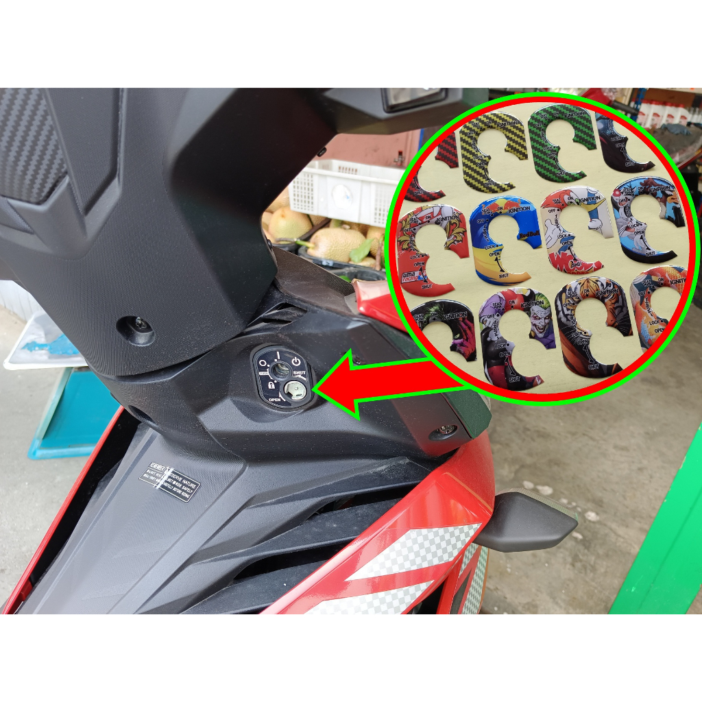 Honda Main Switch Sticker Ignition Key Epoxy Rs150/Dash/Wave | Shopee ...