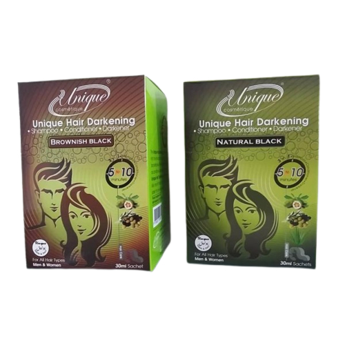 Free Pharmacy Unique Hair Darkening Shampoo (10 Sachets) | Shopee Malaysia