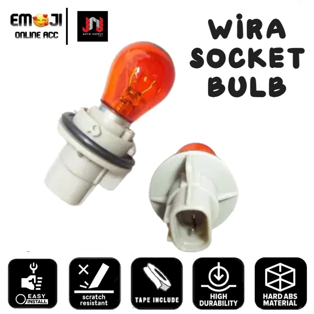 Proton wira Angle lamp socket bulb white/orange 1pc | Shopee Malaysia