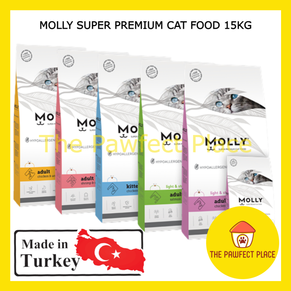 Molly Super Premium Cat Food 15Kg Kitten & Mother/Chicken & Anchovy ...