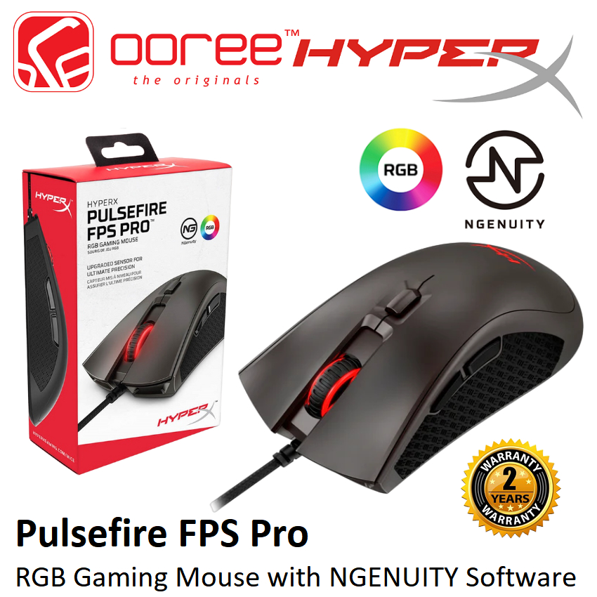 HYPER-X HYPERX PULSEFIRE FPS PRO RGB WIRED OPTICAL USB GAMING MOUSE ...