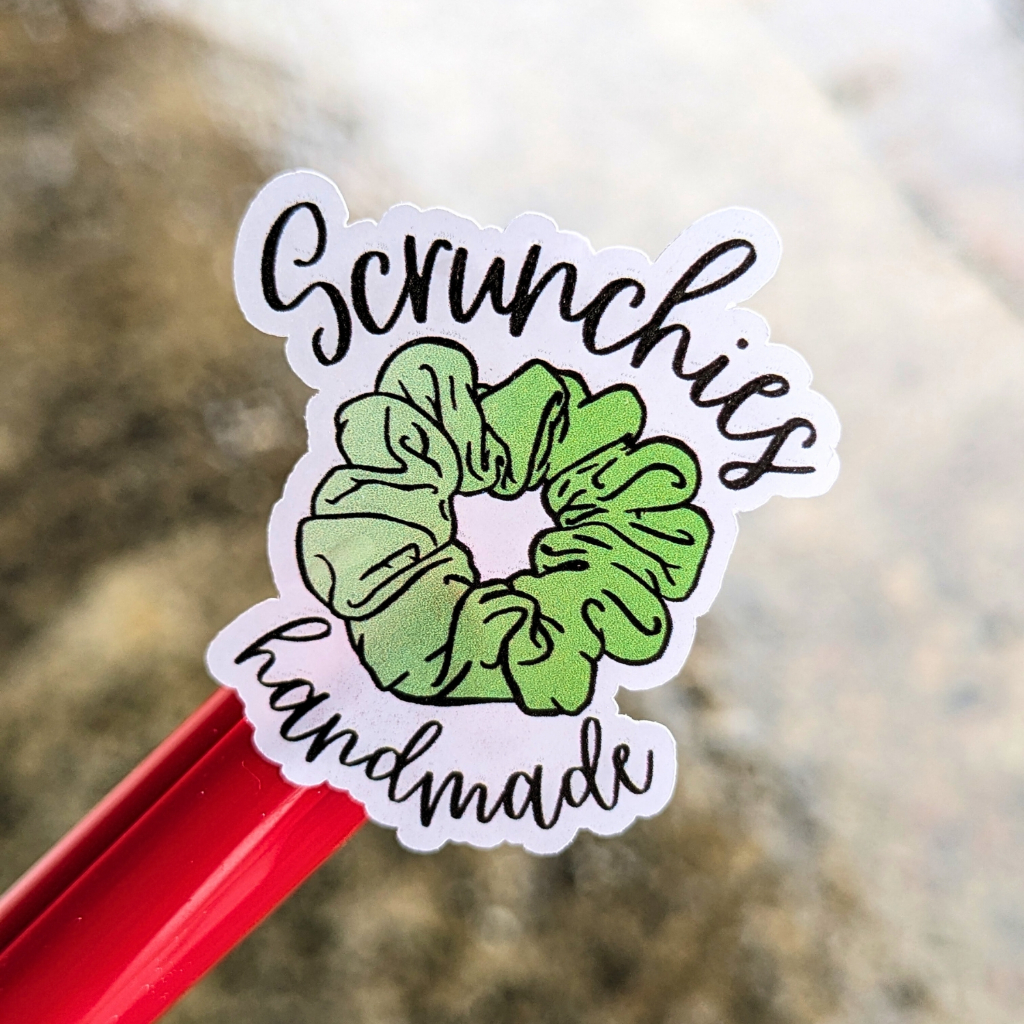 ( sticker 4 ) STICKER SCRUNCHIES HANDMADE | Shopee Malaysia