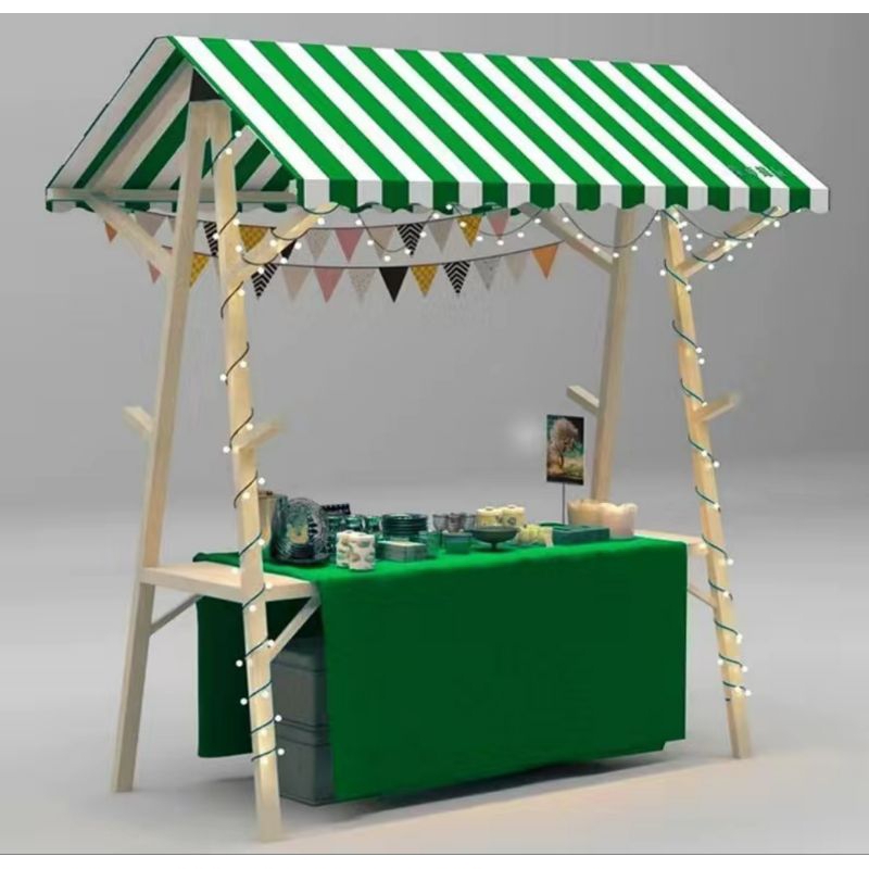 READY STOK MALAYSIA Gerai Stall Mudah Alih Kayu Pine portable stall ...